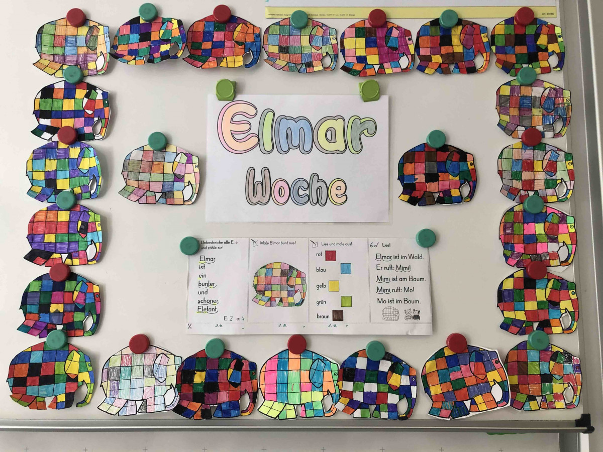 Eine Woche mit dem bunten Elefanten in der 1c – Richard-Wagner-Schule